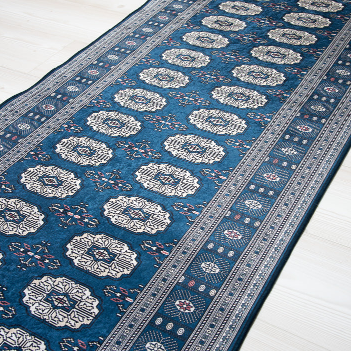 Gångmatta & hallmatta - New Bokhara Silk Blue - Ruugs