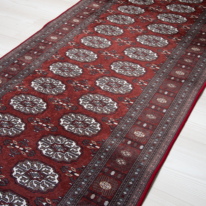 Gångmatta & hallmatta - New Bokhara Silk Red - Ruugs